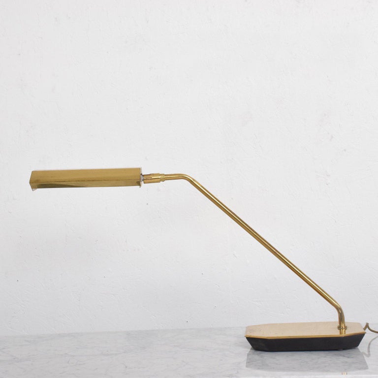 Mid-Century Modern Anthony Howard for Koch and Lowy Brass Desk Table ...