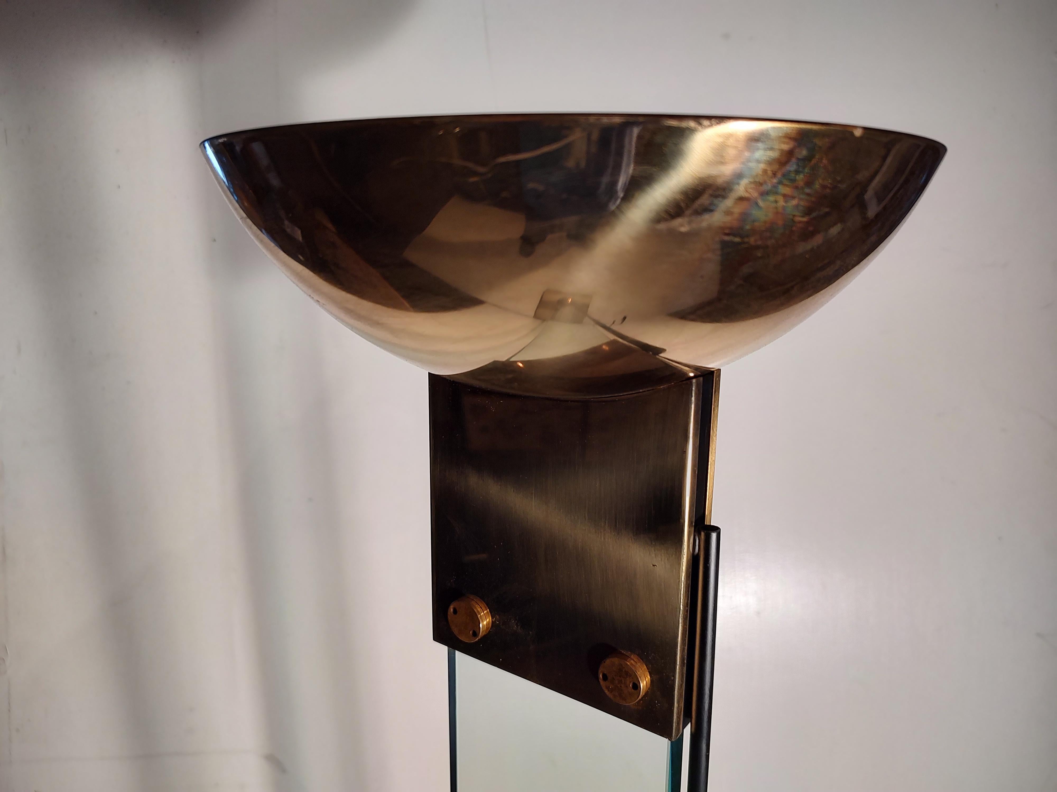 Mid-Century Modern Architectural Glass Floor Lamp by Max Buguara For ...