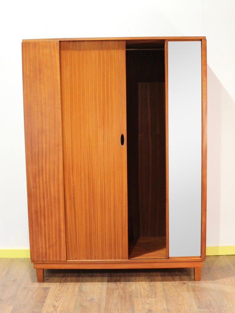 Mid-Century Modern Armoire Wardrobe by Austinsuite at 1stDibs