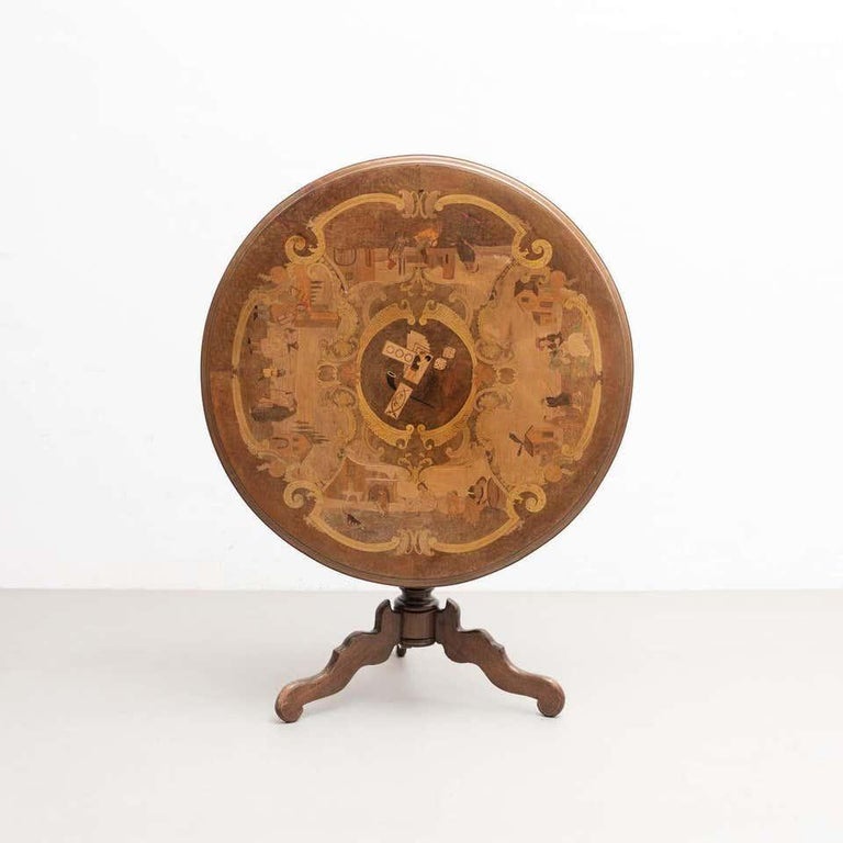 Mid-Century Modern Articulated Wood Side Table, Circa 1960 For Sale at ...
