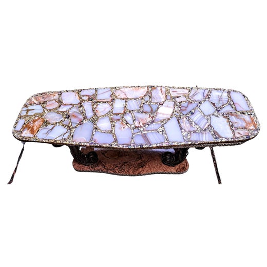 Rare and Fantastic Polished Brass Cobra Coffee Table by Arturo Pani For ...