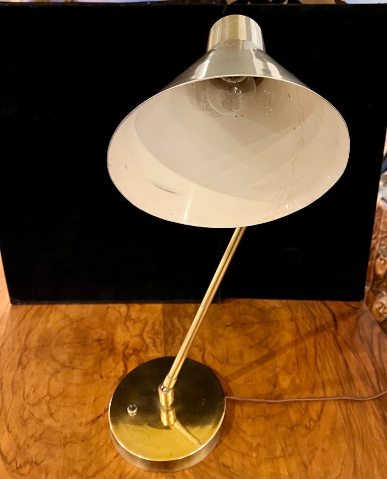 Mid Century Modern atomic age Multidirectional Brass Desk/Table Lamp ...
