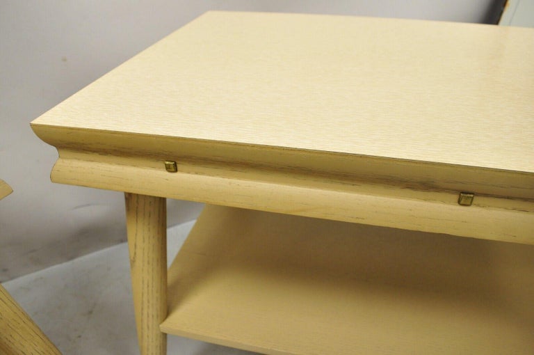 Mid-Century Modern Atomic Era Laminate and Wood Coffee Table Set, 3 Pc ...