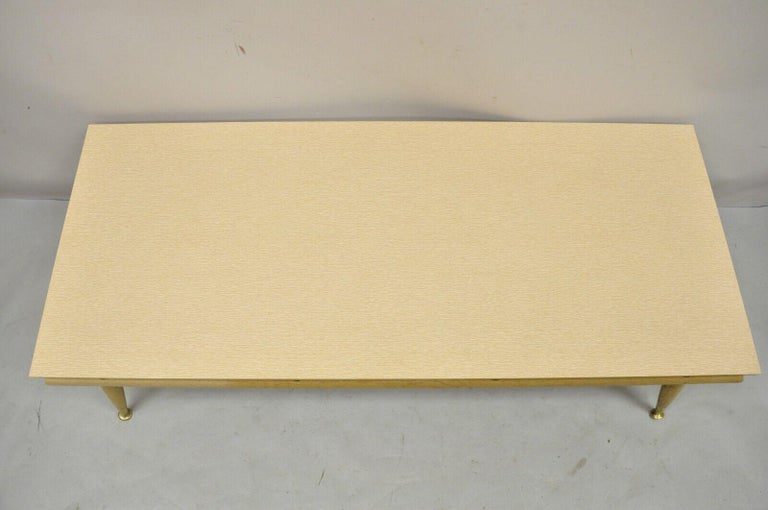 Mid-Century Modern Atomic Era Laminate and Wood Coffee Table Set, 3 Pc ...