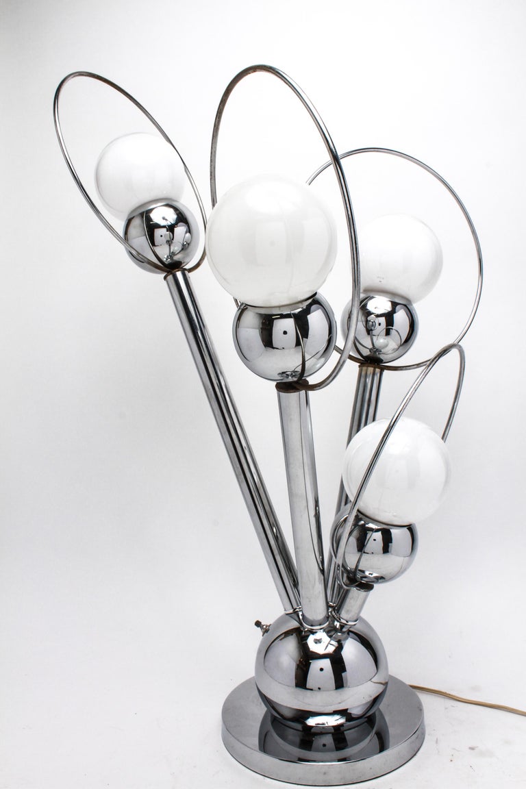 Mid-Century Modern Atomic Era Sputnik Table Lamp at 1stDibs