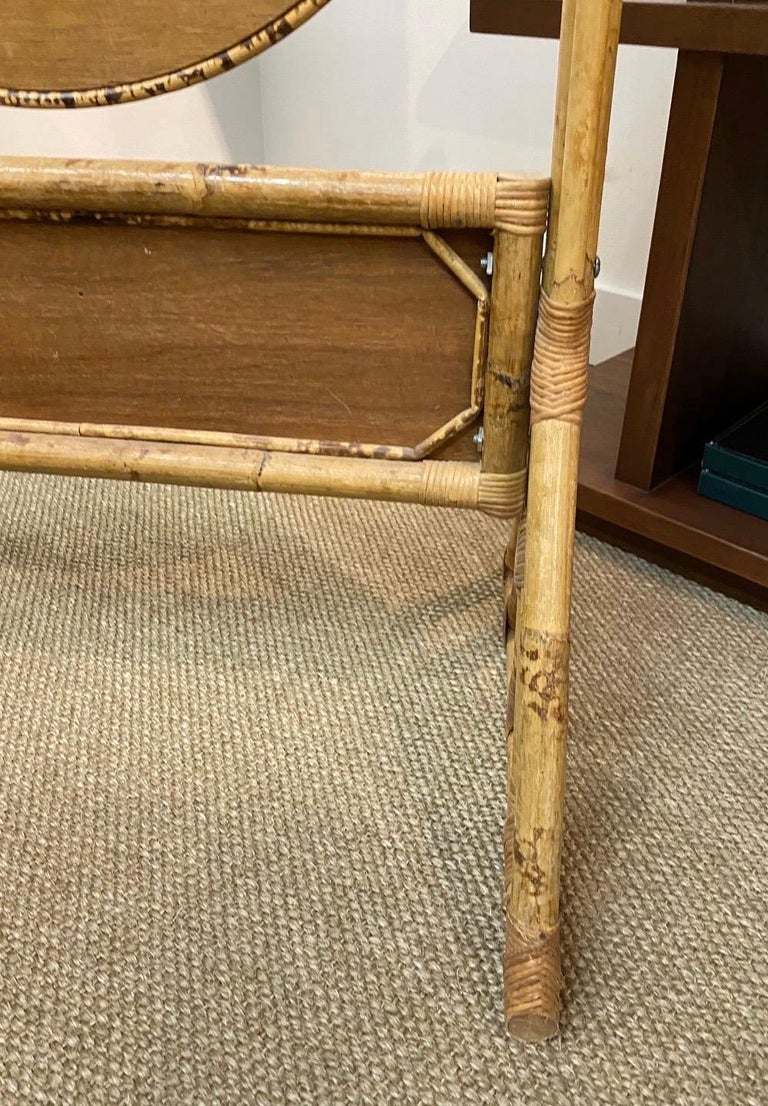 Mid-Century Modern Bamboo Cheval Mirror Full Length Floor For Sale at ...