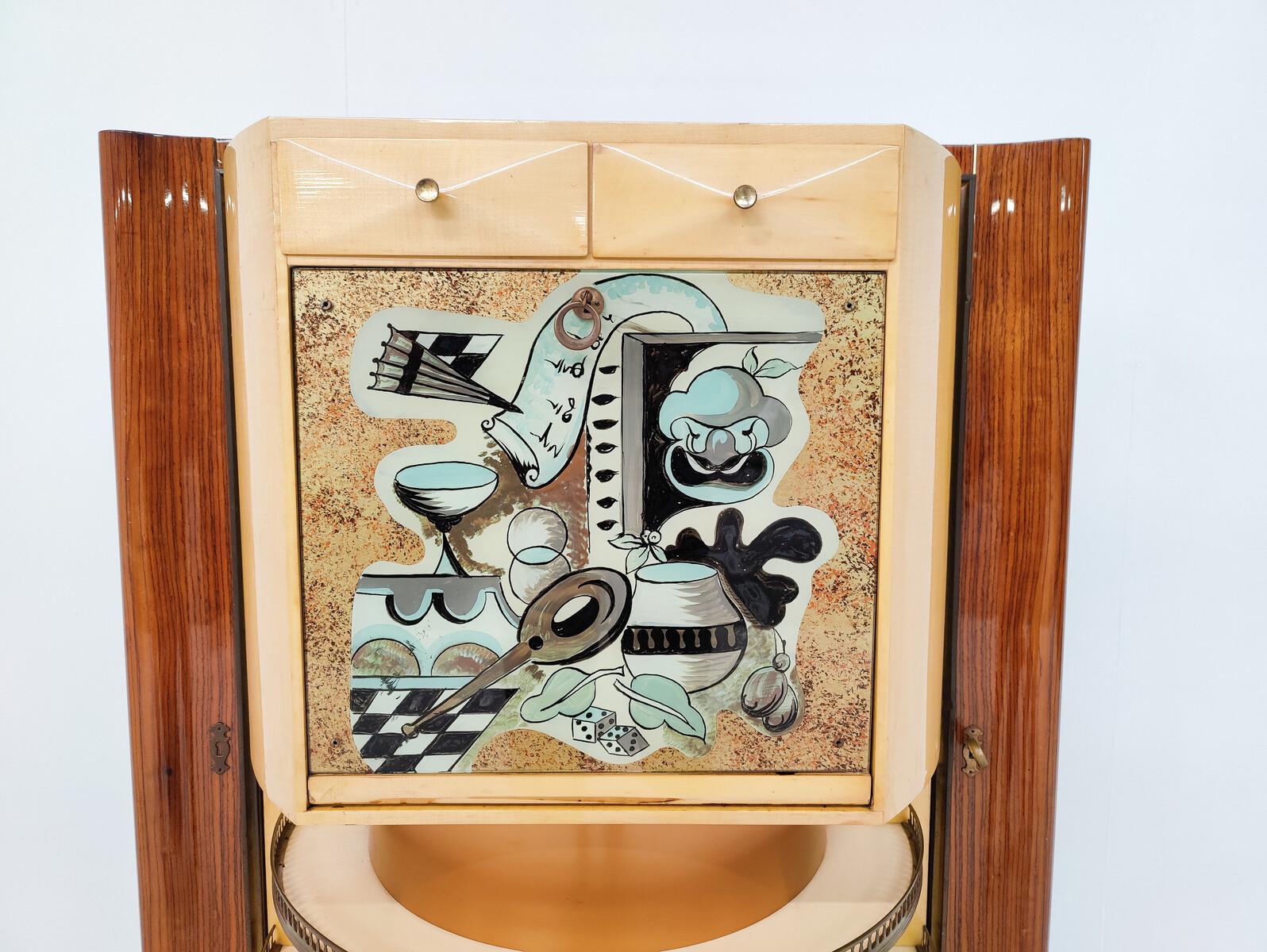 Mid-Century Modern Bar Cabinet by Paolo Buffa, 1950s For Sale at 1stDibs