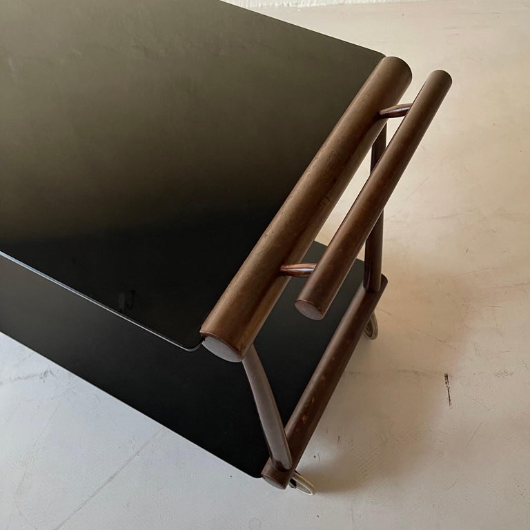 Mid-Century Modern Bar Cart by Max Kment, Austria 1950s For Sale at 1stDibs