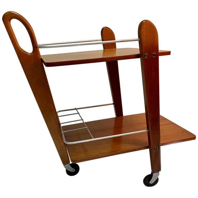 Mid-Century Modern Bar Cart at 1stDibs