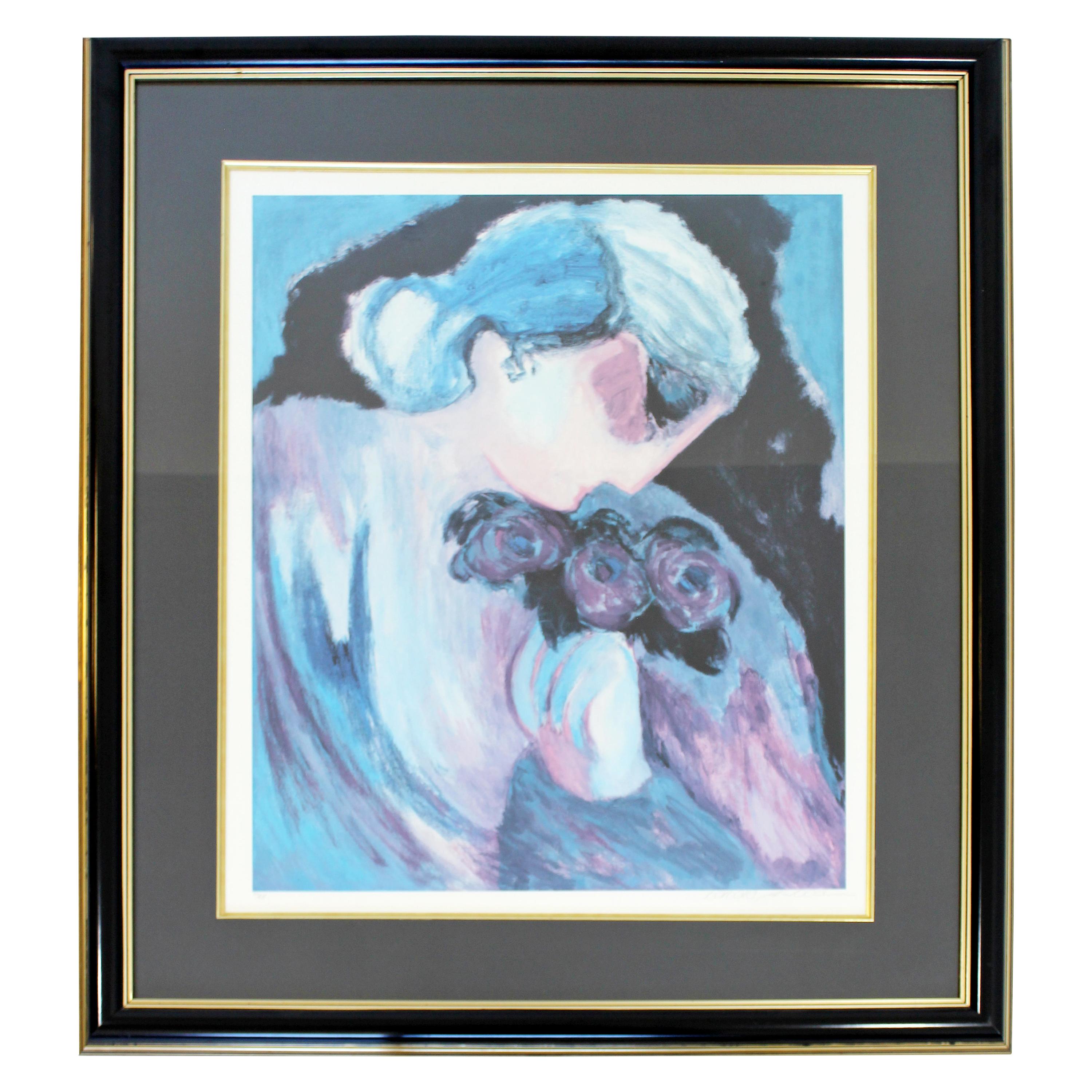 Mid-Century Modern Barbara a. Wood Framed Signed Lithograph 561/965 at ...