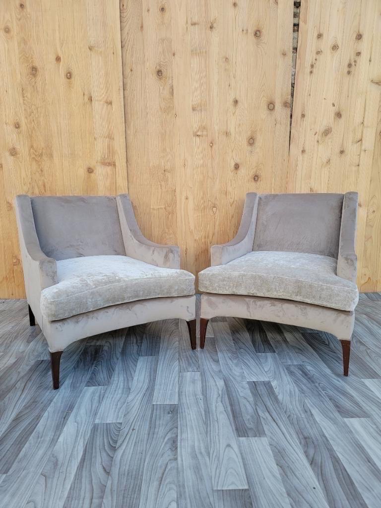 Mid Century Modern Ben Seibel Low Profile Club Chairs and Ottoman - Set ...