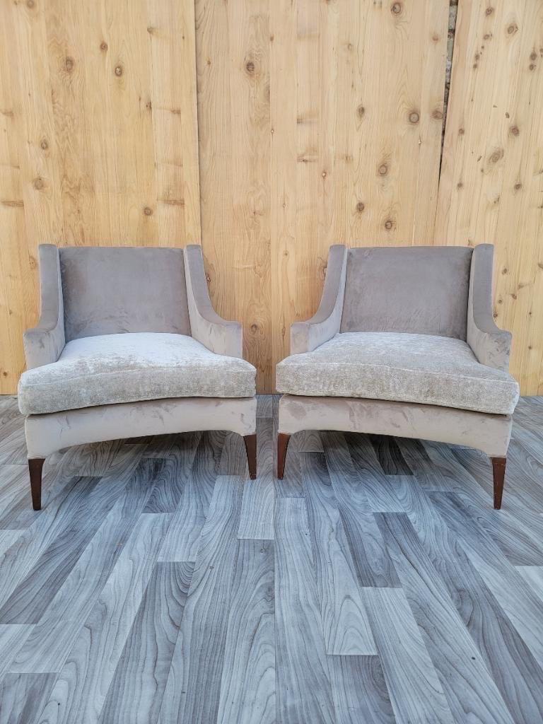 Mid Century Modern Ben Seibel Low Profile Club Chairs and Ottoman - Set ...