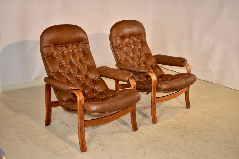 Mid-Century Modern Bentwood Lounge Chairs by Gote Mobler For Sale at ...