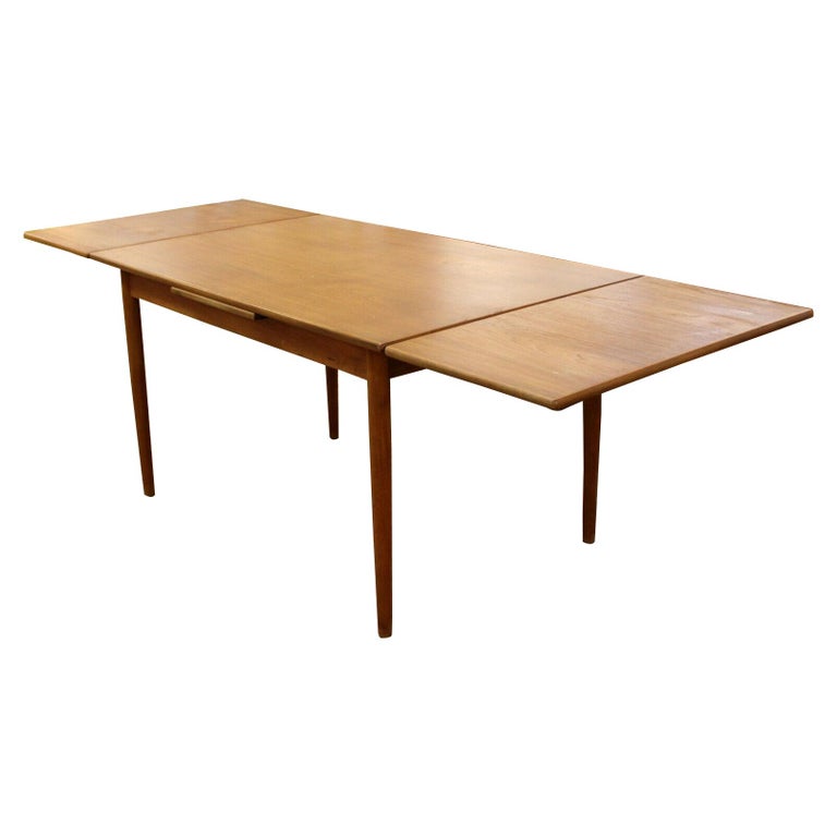 Mid-Century Modern Bernhard Pedersen Teak Expandable Dining Table ...