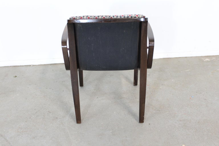 Mid-Century Modern Bill Stephens Knoll Black Walnut Arm Chair For Sale ...
