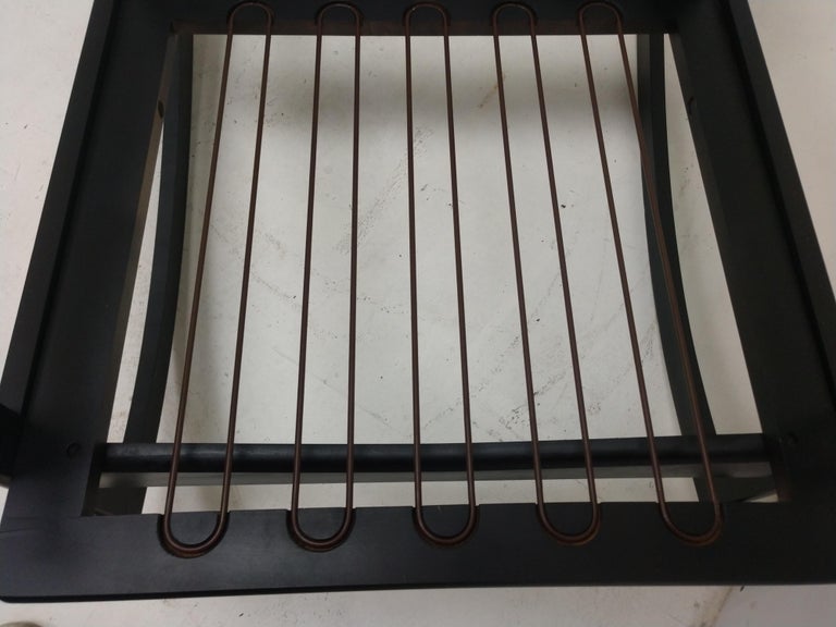 Mid-Century Modern Black Lacquered Rocking Chair, circa 1958 at 1stDibs