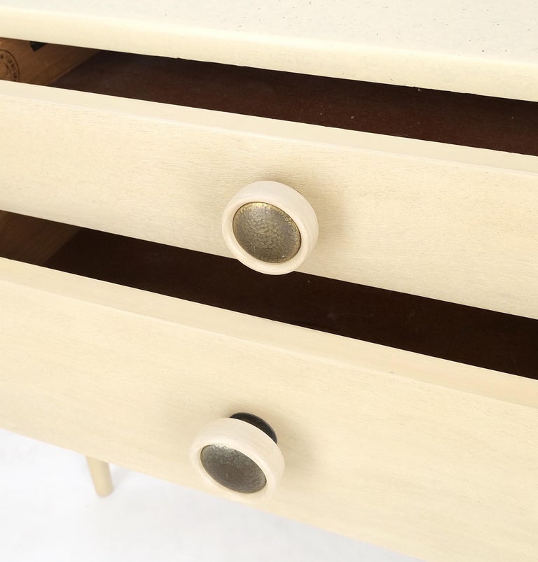 Mid-Century Modern Bleached Walnut Cork Tops Paul Frankl End Side ...