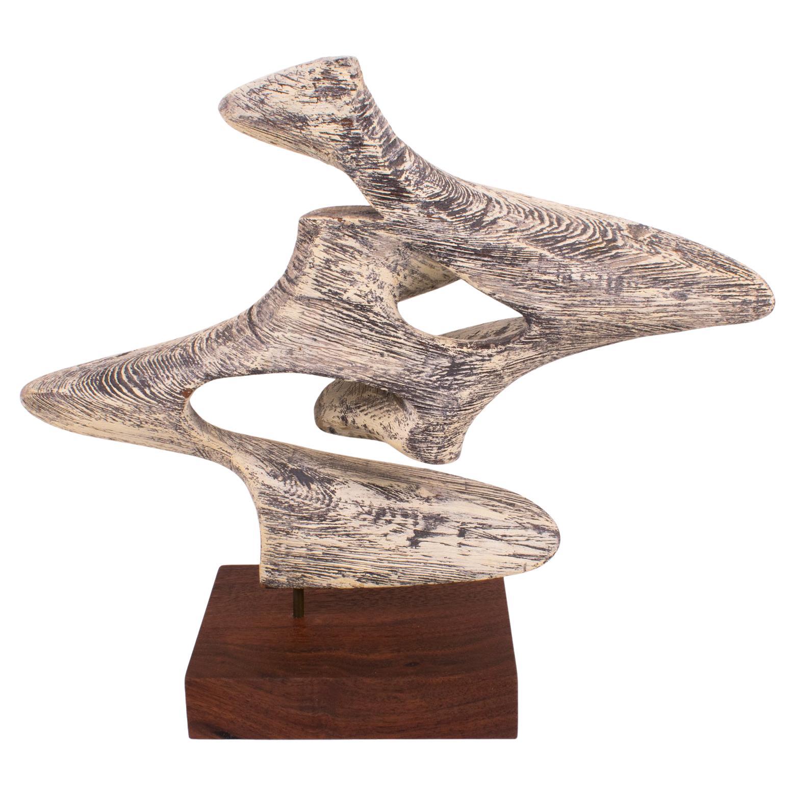 Mid-Century Wood Sculpture at 1stDibs
