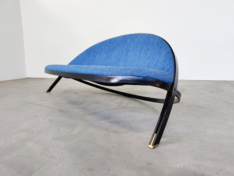Mid-Century Modern Blue 'Saturno' Sofa by Gastone Rinaldi for Rima ...