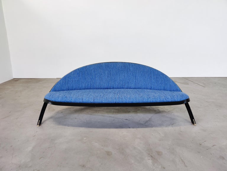 Mid-Century Modern Blue 'Saturno' Sofa by Gastone Rinaldi for Rima ...