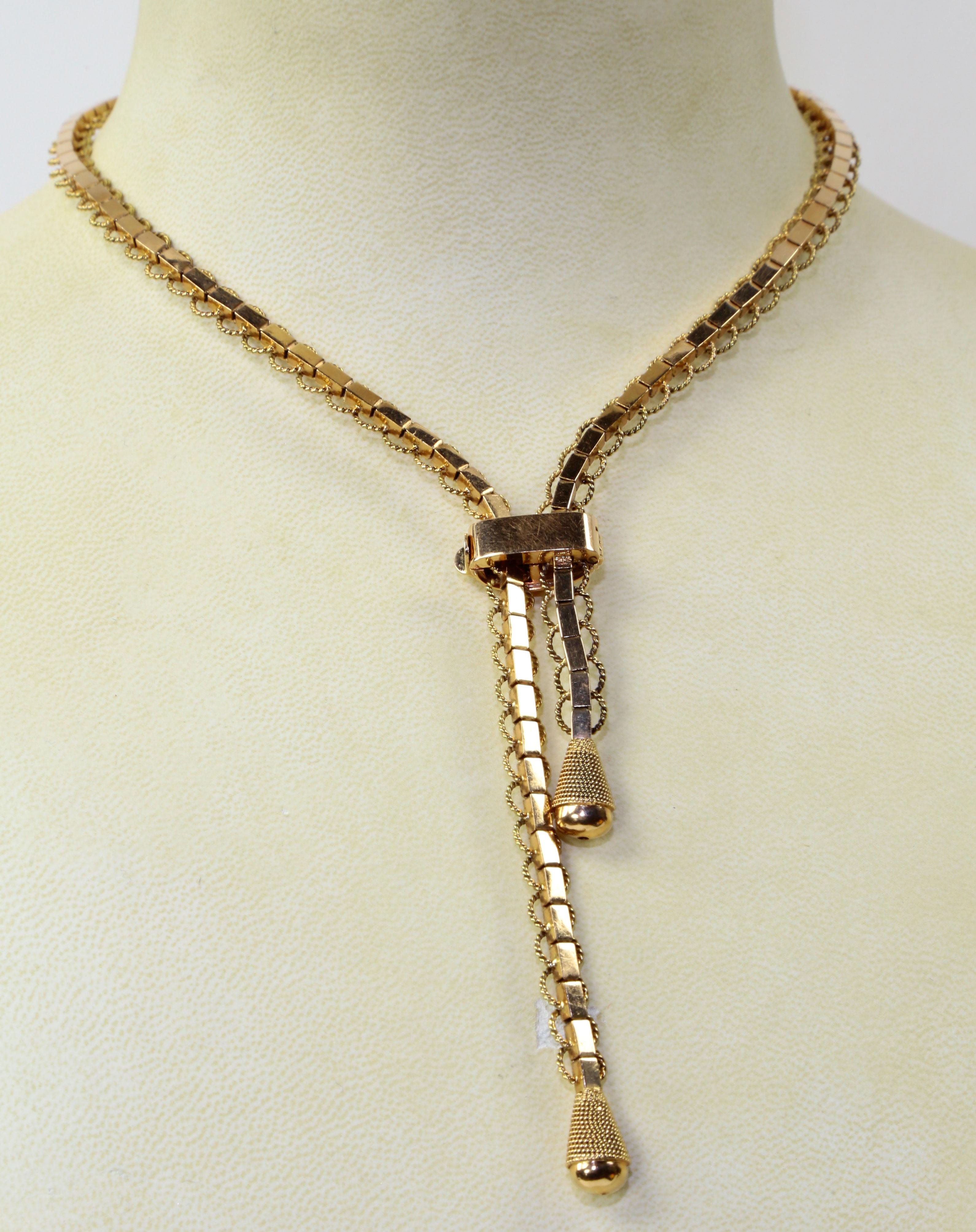 Mid-Century Modern Bolero Gold Heirloom Necklace For Sale at 1stDibs ...