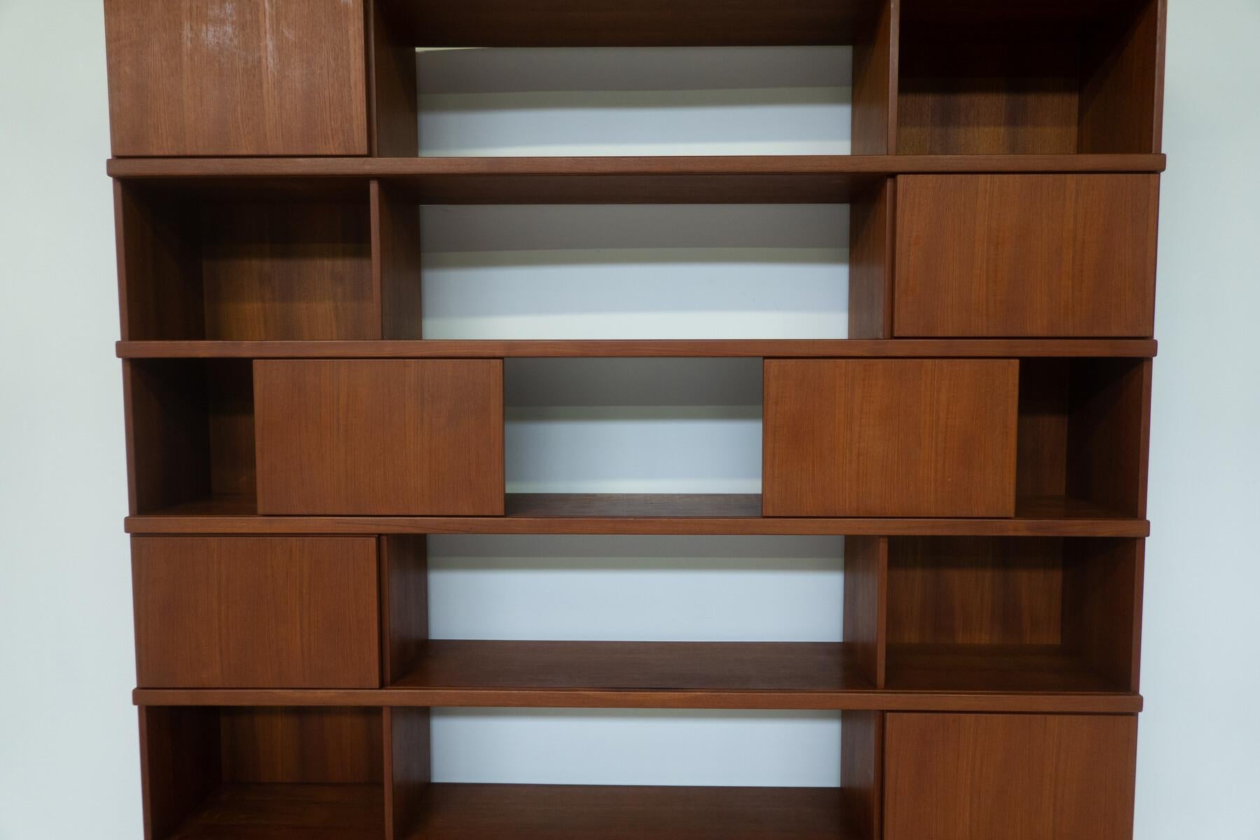 Mid-Century Modern Bookcase with Sliding Doors by Ilmari Tapiovaara ...
