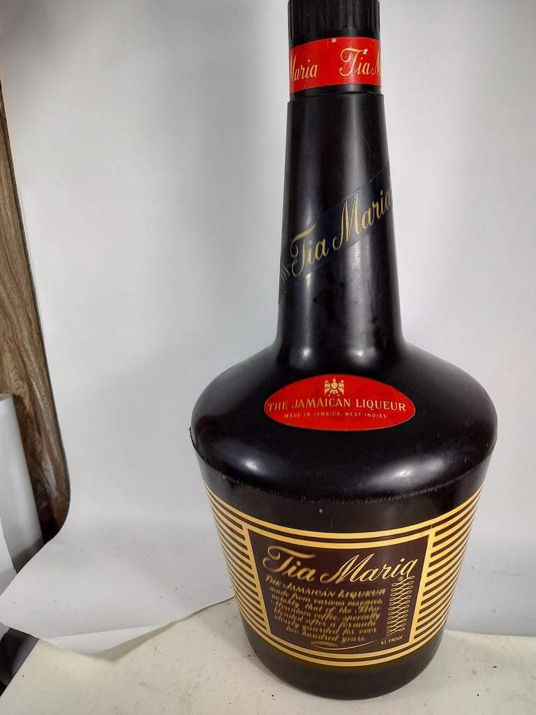 Mid-Century Modern Bottle Shaped Ice Bucket Tia Maria Advertising For ...