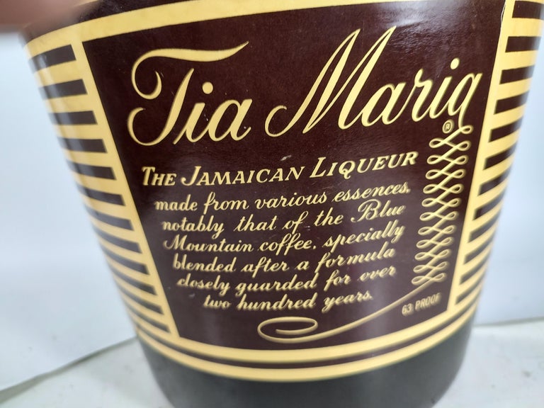 Mid-Century Modern Bottle Shaped Ice Bucket Tia Maria Advertising For ...