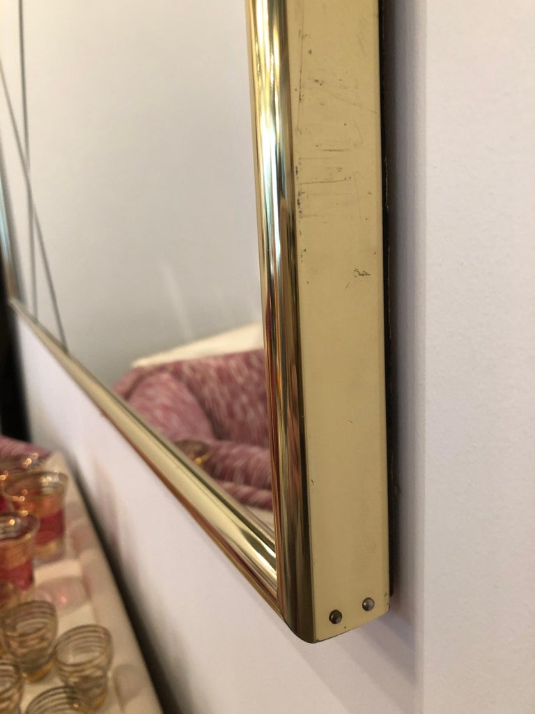 Brass Frame with a Harlequin Pattern Beveled Glass Wall Mirror For Sale ...