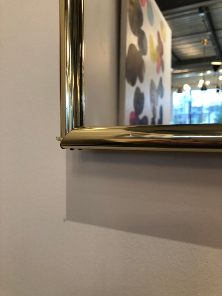 Brass Frame with a Harlequin Pattern Beveled Glass Wall Mirror For Sale ...