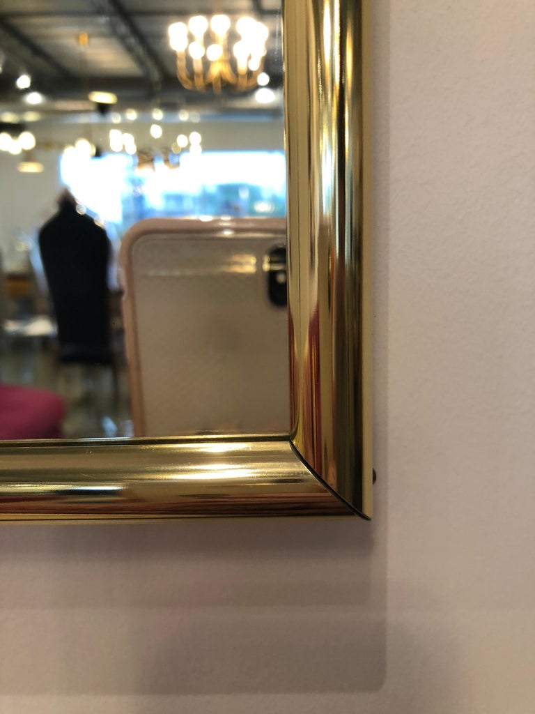 Brass Frame with a Harlequin Pattern Beveled Glass Wall Mirror For Sale ...