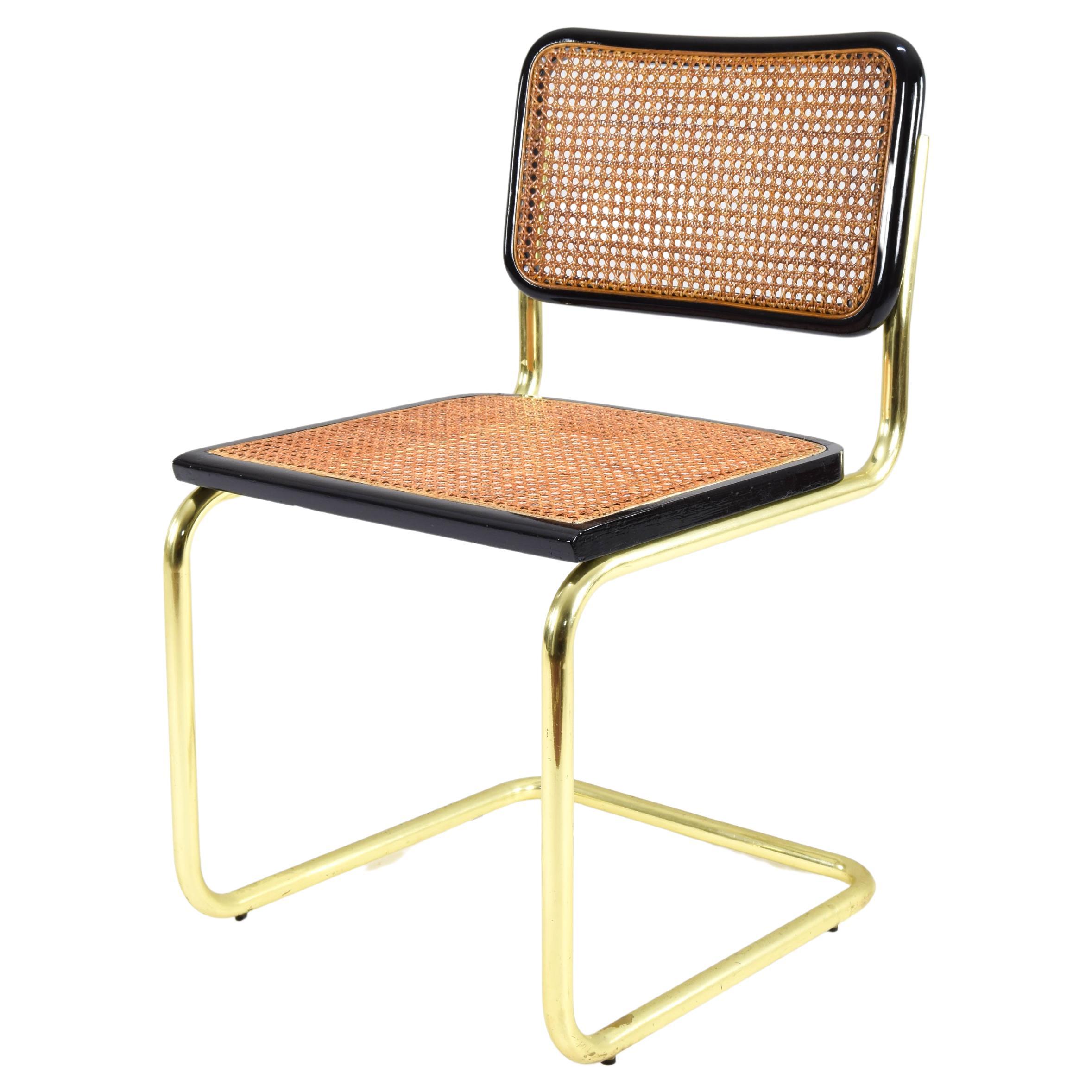 Mid-Century Modern Italian Four Walnut Cesca Chairs by Marcel Breuer ...