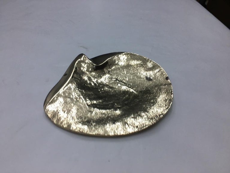 Mid-Century Modern Brass Italian Shell Ashtray circa 1950 at 1stDibs