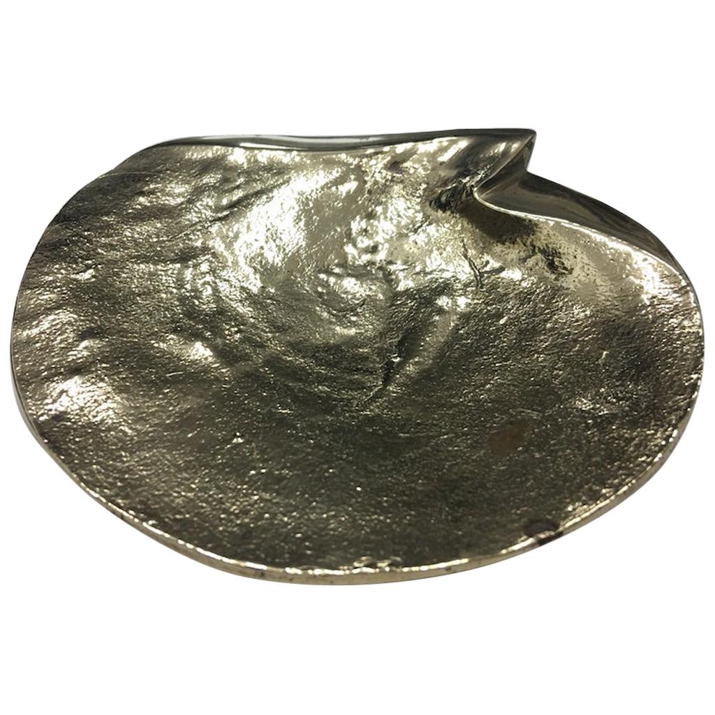 Mid-Century Modern Brass Italian Shell Ashtray circa 1950 at 1stDibs