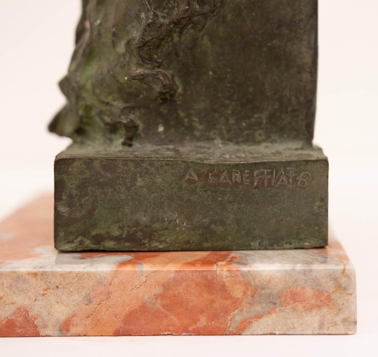 Mid-Century Modern Bronze Bust of Bacchus For Sale at 1stDibs