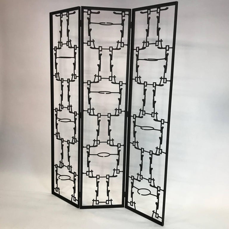 Mid-Century Modern Brutalist Abstract Room Divider Screen For Sale at ...