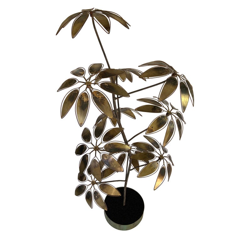 Mid-Century Modern Brutalist C Jere Tree Sculpture Signed For Sale at ...