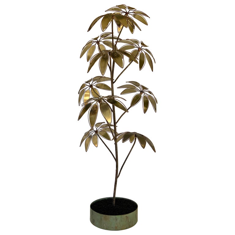 Mid-Century Modern Brutalist C Jere Tree Sculpture Signed For Sale at ...