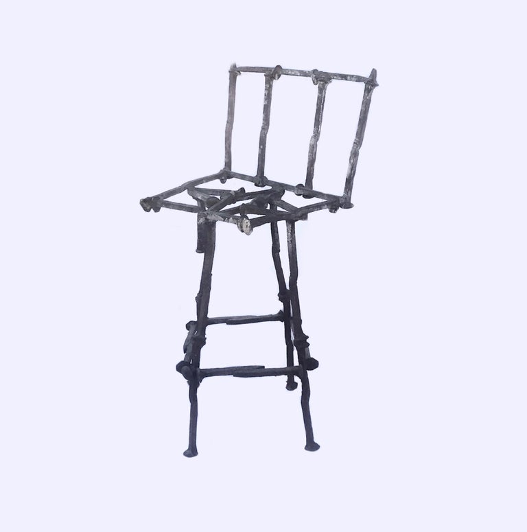 Mid-Century Modern Brutalist Railroad Spikes Sculpture at 1stDibs ...