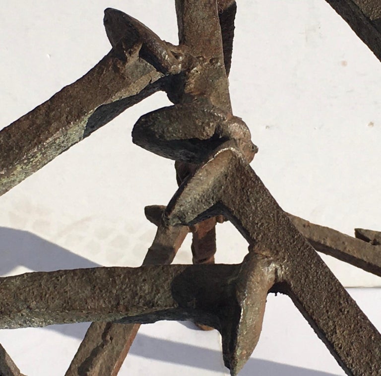 Mid-Century Modern Brutalist Railroad Spikes Sculpture at 1stDibs ...