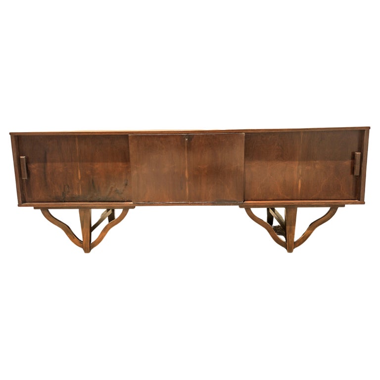 Mid-Century Modern Buffet in Brazilian Walnut at 1stDibs