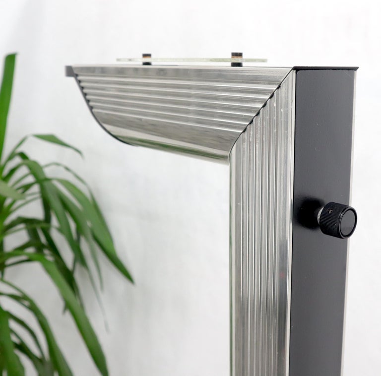 Mid-Century Modern Built in Dimer Architectural "L" Shape Floor Lamp ...