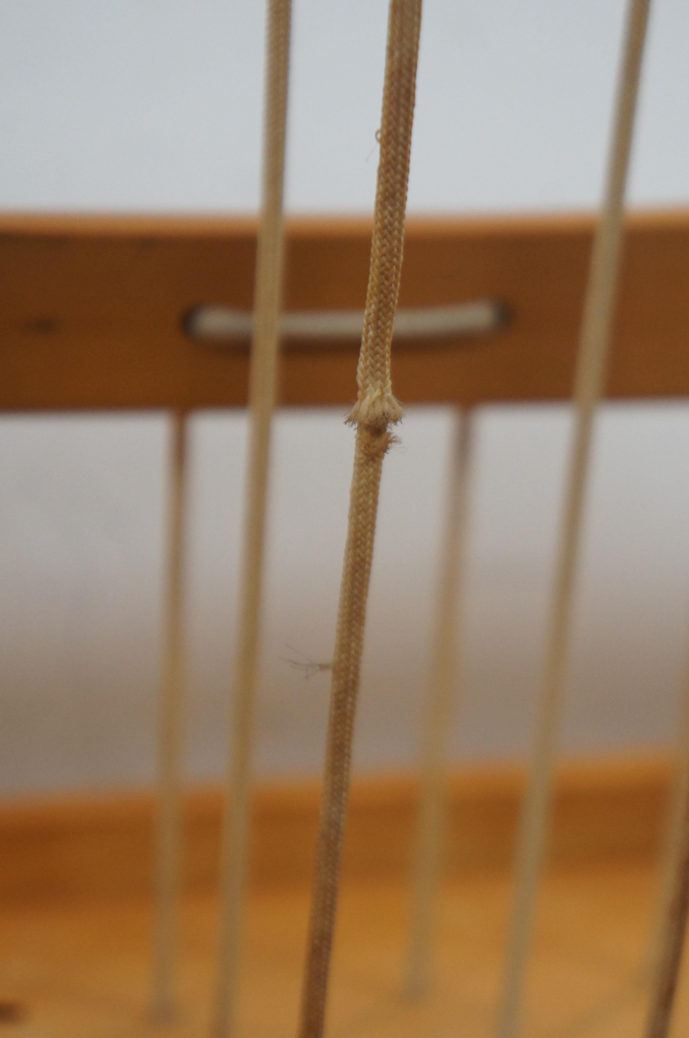 Mid-Century Modern Built Rite Maple and Rope Pipe Magazine Newspaper ...