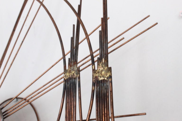 Mid-Century Modern C. Jere Style Wall Sculpture at 1stDibs