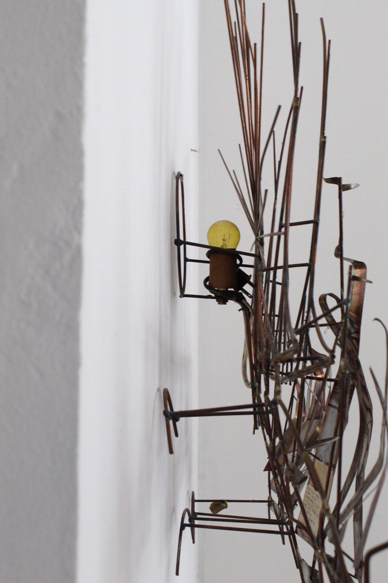 Mid-Century Modern C. Jere Style Wall Sculpture at 1stDibs