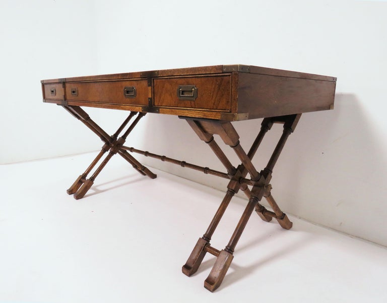 Mid-Century Modern Campaign Style Desk by Brandt Furniture, circa 1960s ...