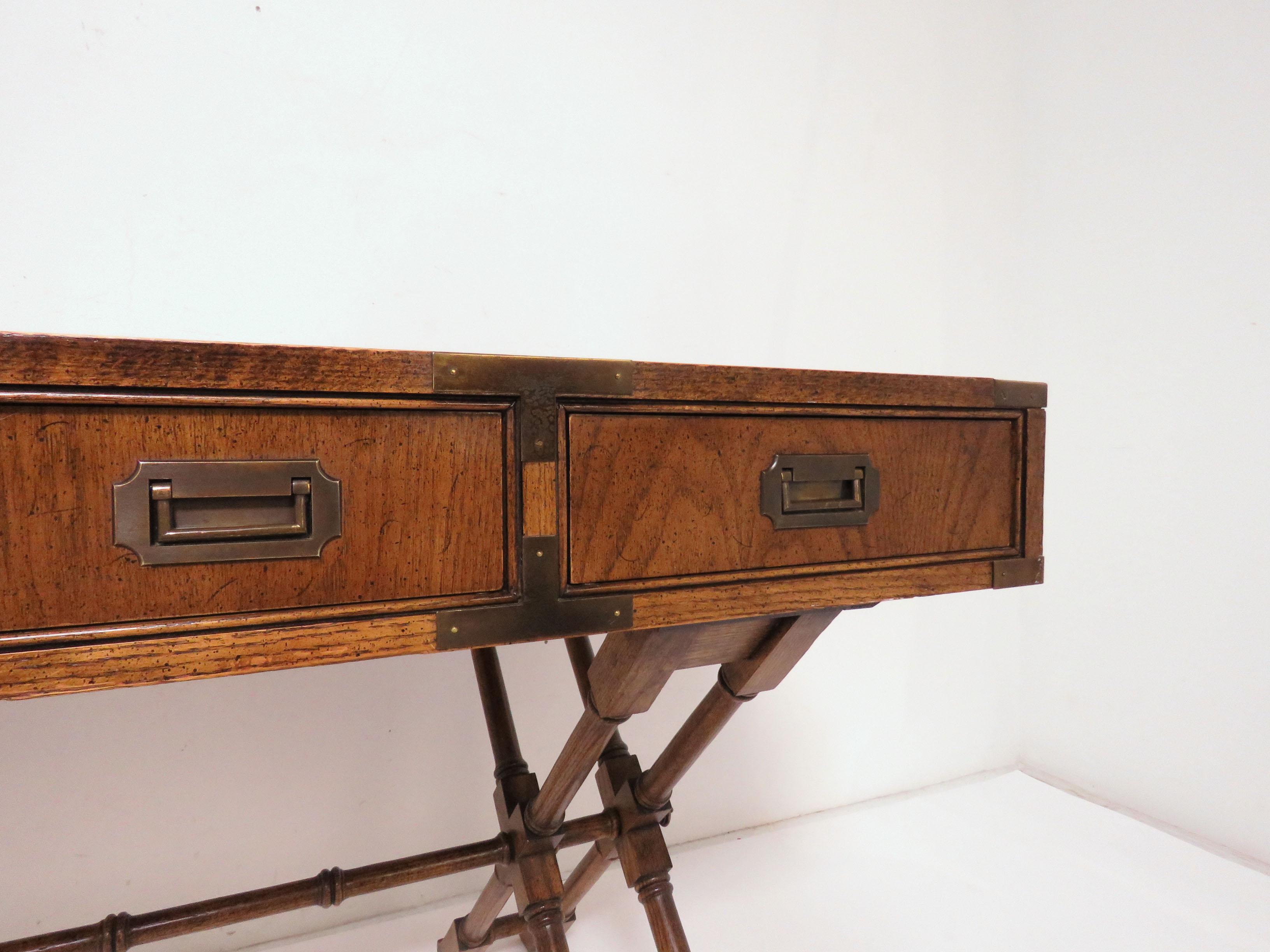 Mid-Century Modern Campaign Style Desk by Brandt Furniture, circa 1960s ...