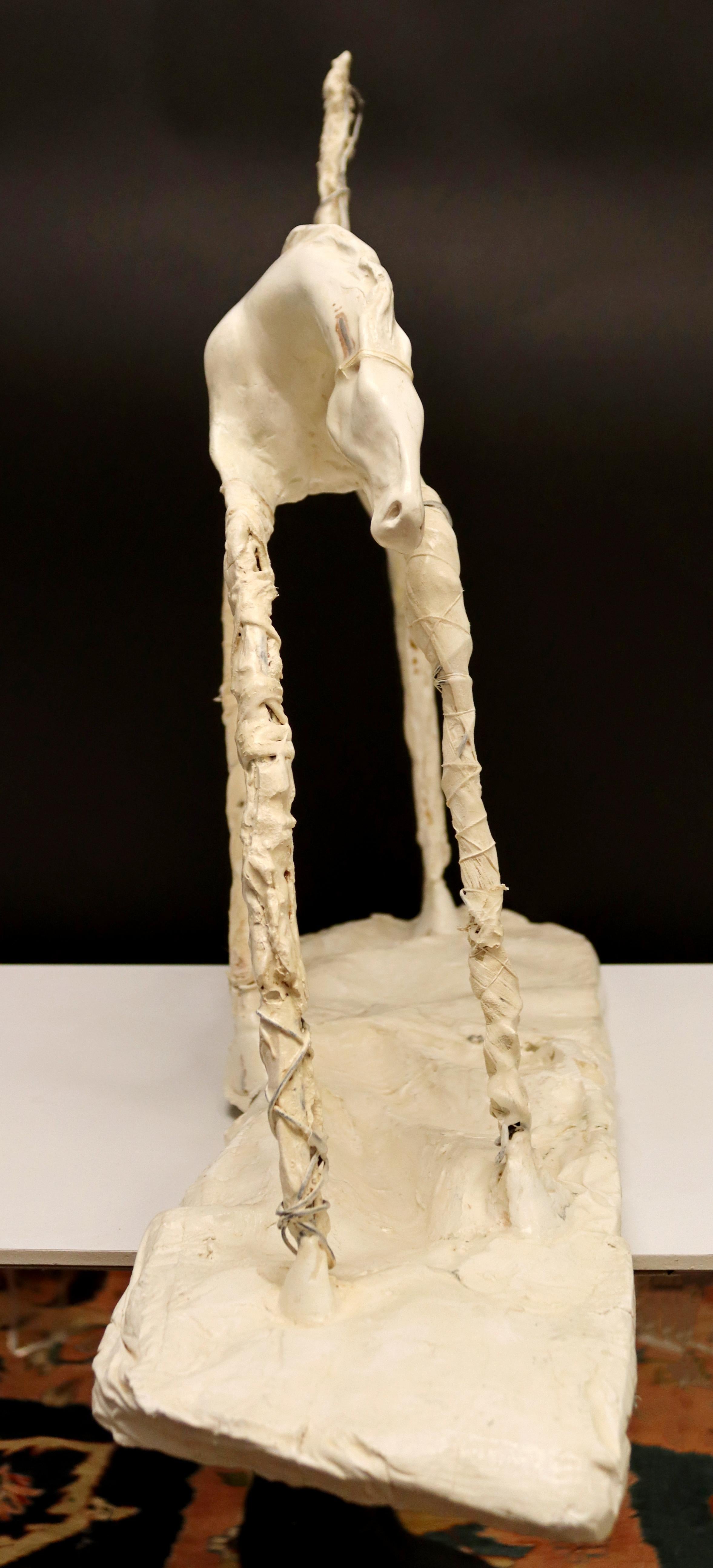 Mid-Century Modern Carl Dahl Signed Early Plaster Horse Table Sculpture ...