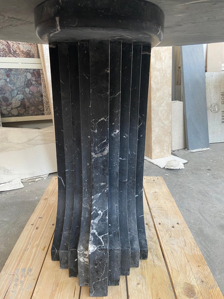 Mid-Century Modern Carlo Scarpa Italian "Argo" Marquina Marble Table ...