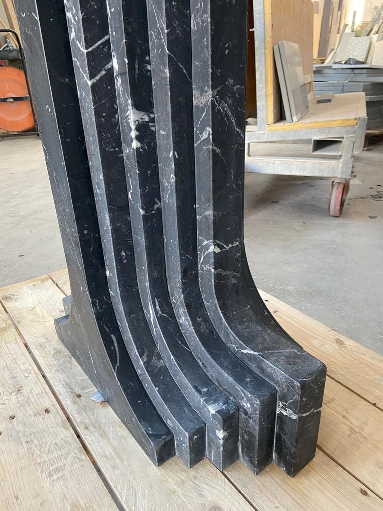 Mid-Century Modern Carlo Scarpa Italian "Argo" Marquina Marble Table ...